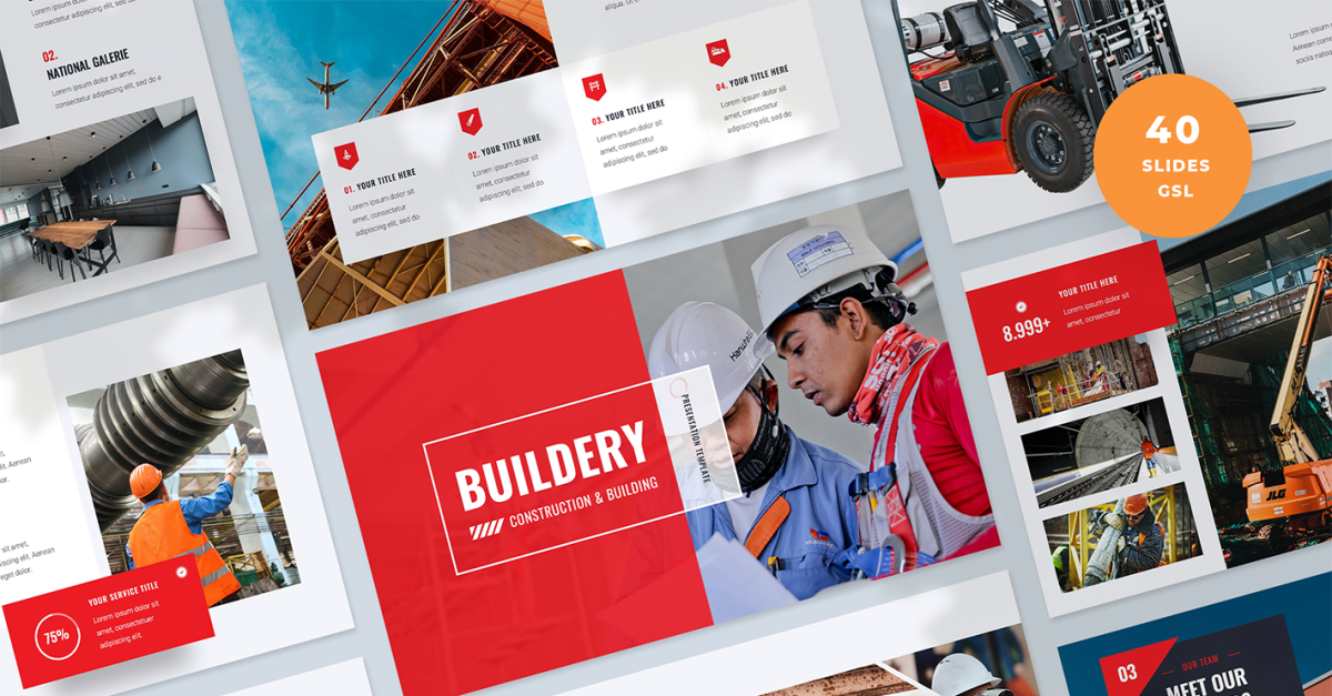 Construction and Building Google Slides Template