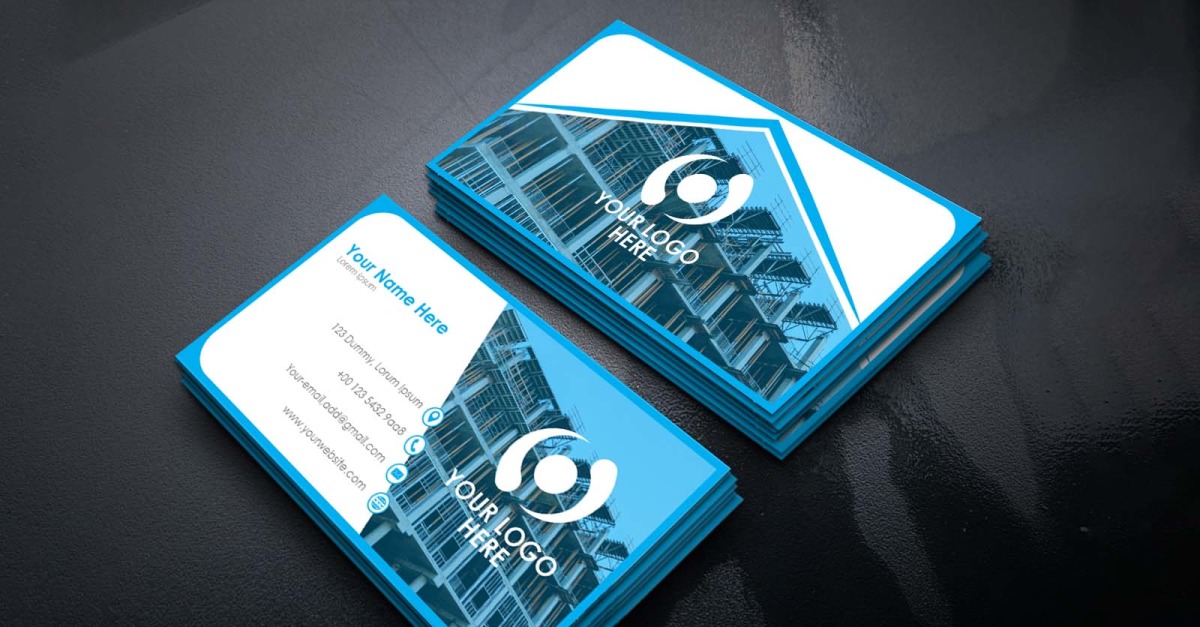 Creative Construction and Architecture Business Card Design - Corporate ...