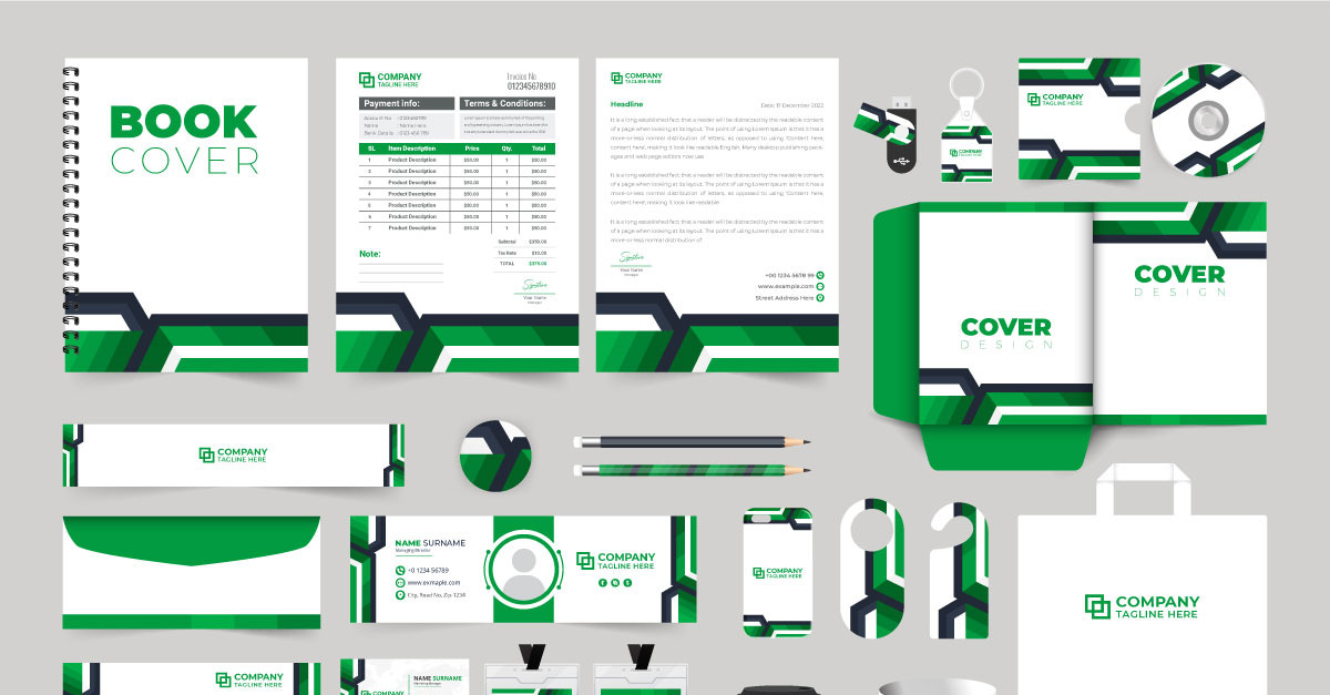 Brand promotion stationery template #301667 - TemplateMonster