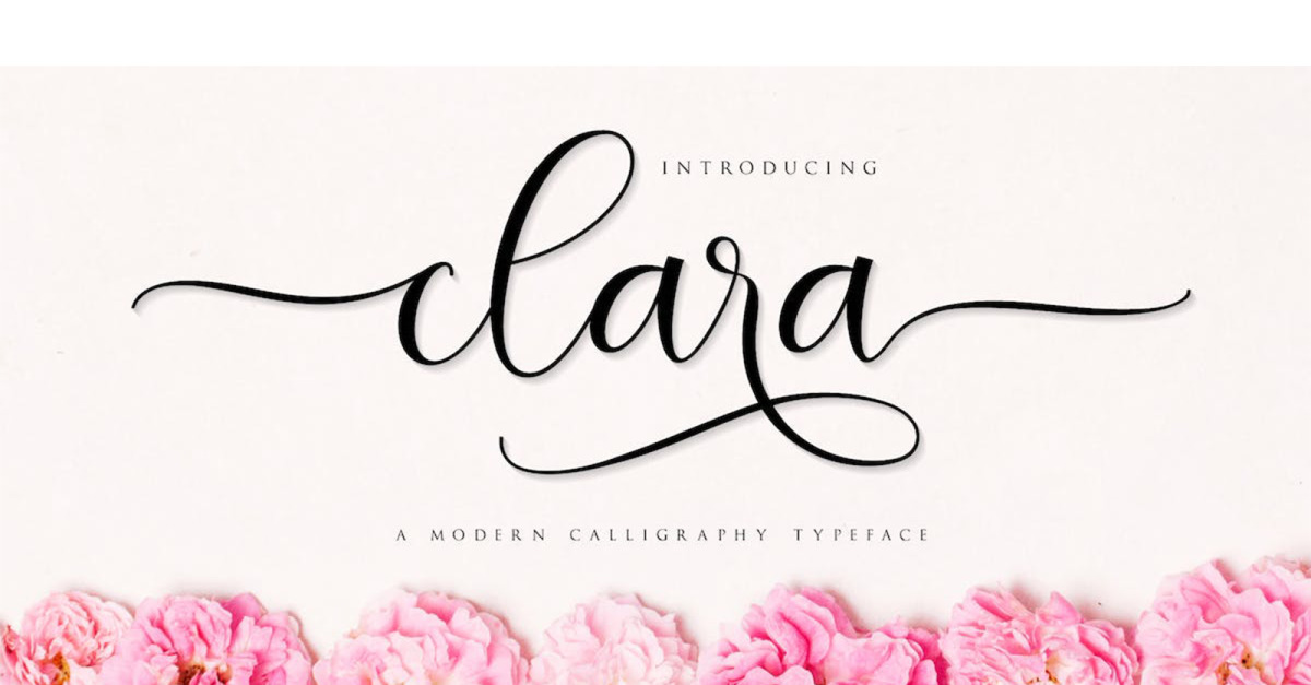 Clara Caligrafía moderna Tipo de letra Script Fuente