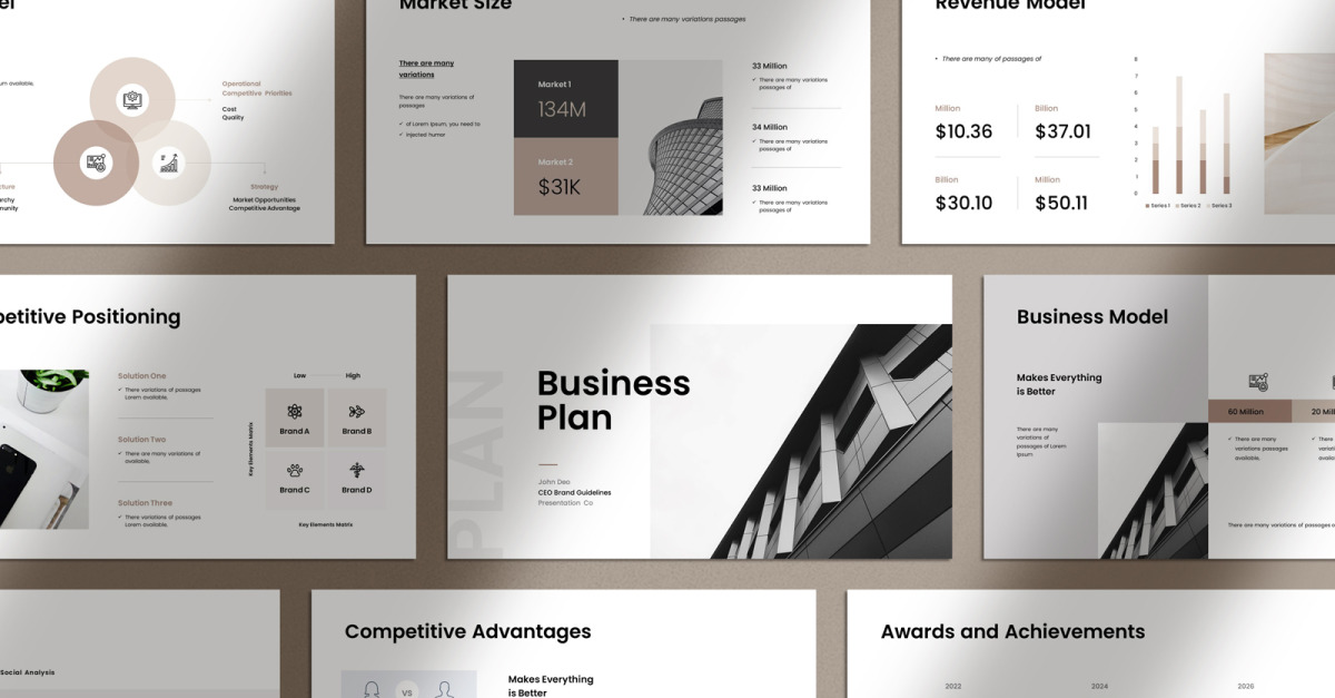 商业计划书 InDesign 模板 #301710 - TemplateMonster