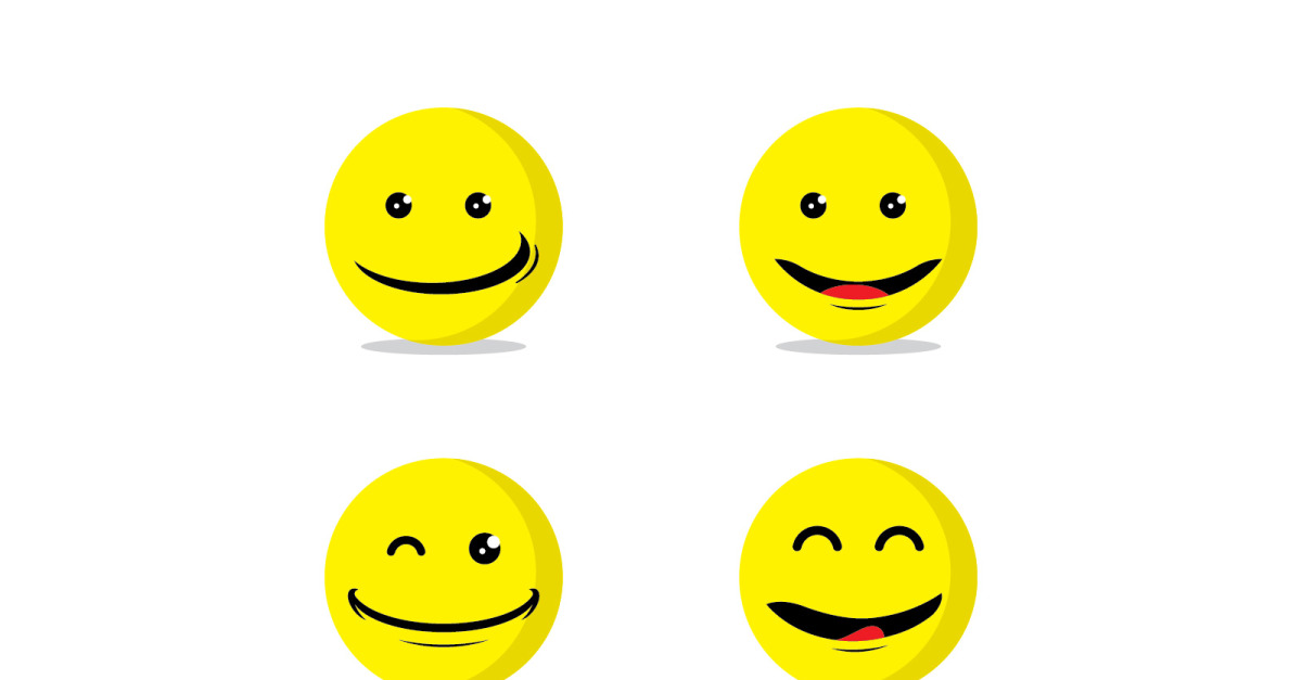 Smile emote Vector Template Design V19 - TemplateMonster