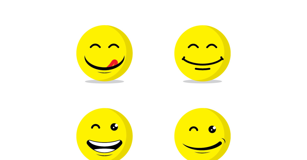 Smile emote Vector Template Design V20 - TemplateMonster