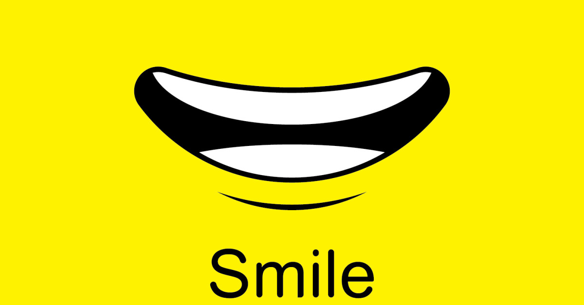 Sonrisa emote Diseño de plantilla vectorial V8