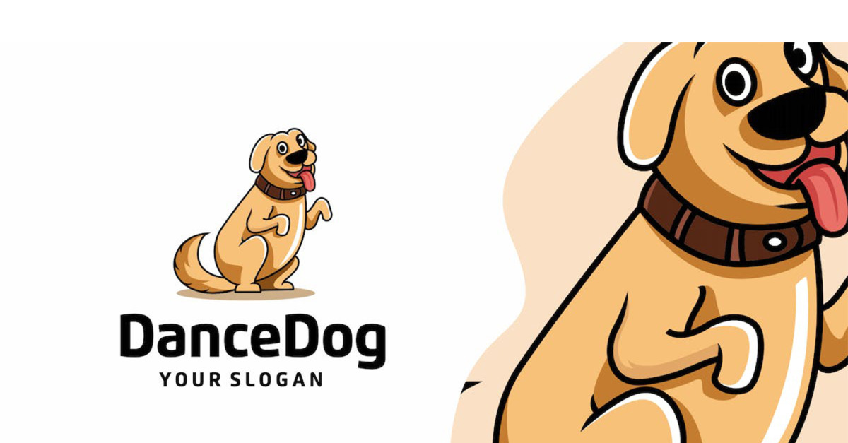 Design del logo del cane da ballo - Design del logo del cane da ballo