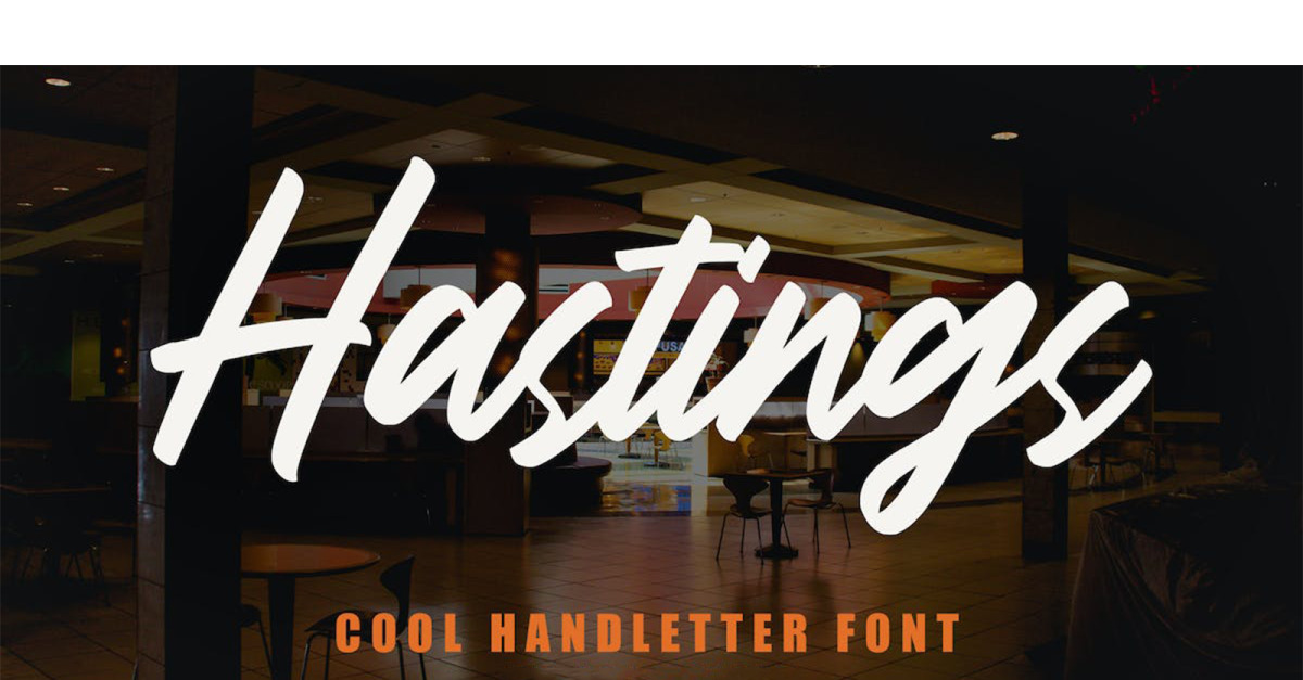 Hastings Cool Handletter Font #301938 - TemplateMonster