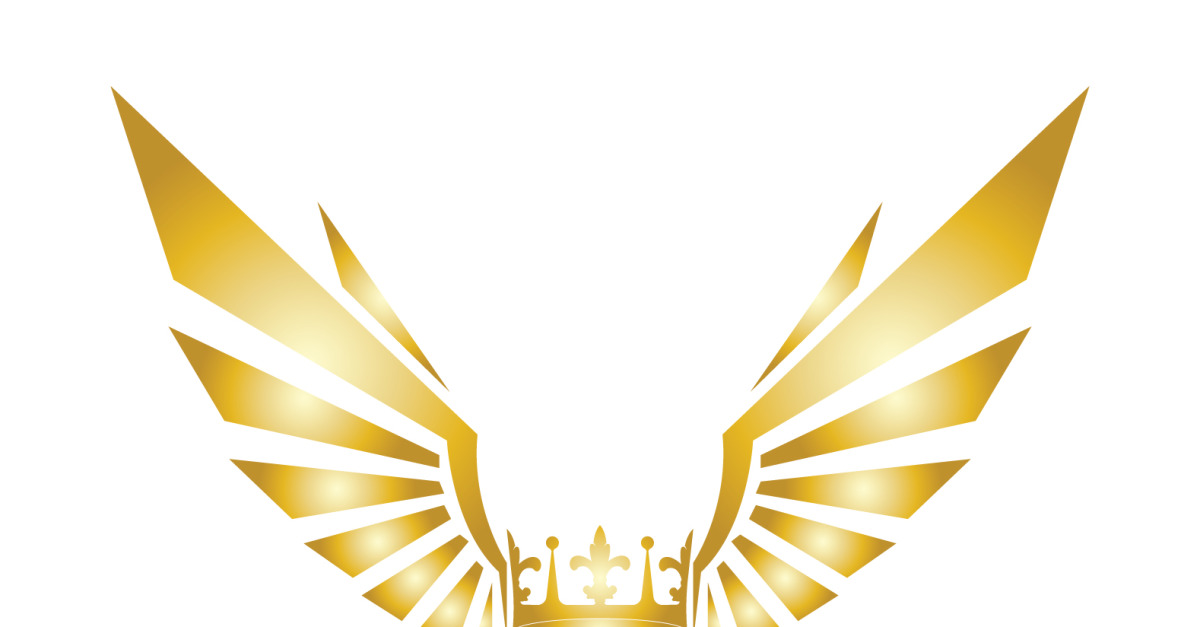 Alas Corona Logotipo Y Símbolo Vector 6 - TemplateMonster