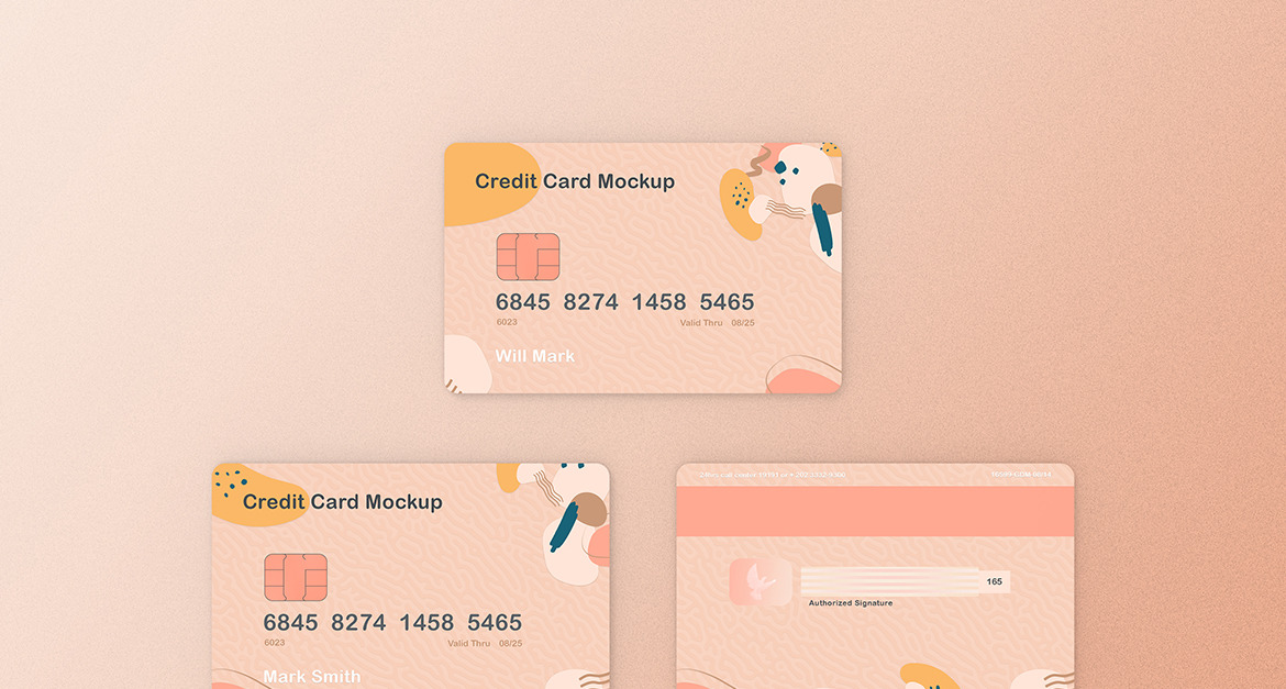Credit Card Mockup PSD Template Vol 13 - TemplateMonster