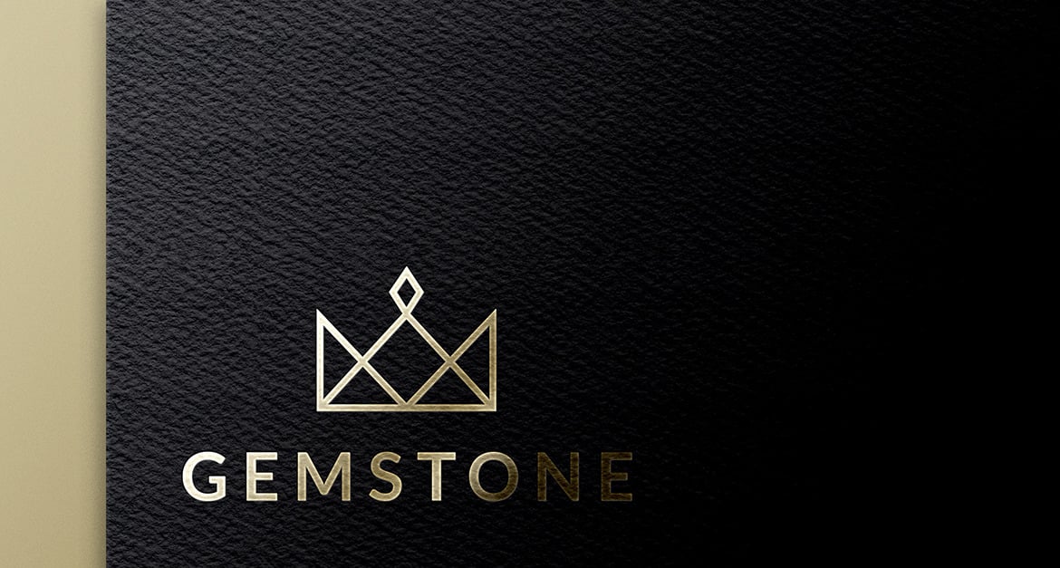 Golden Logo Mockup PSD Template Vol 16 - TemplateMonster