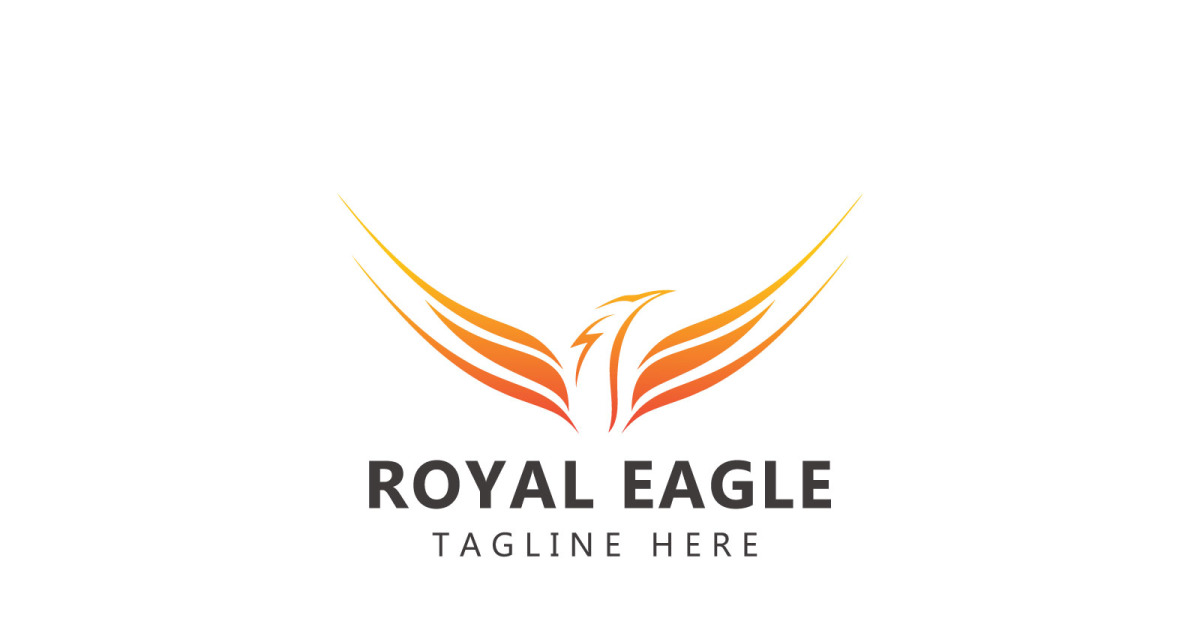 Royal Eagle Logo And Elegant Royal Wing Logo Template