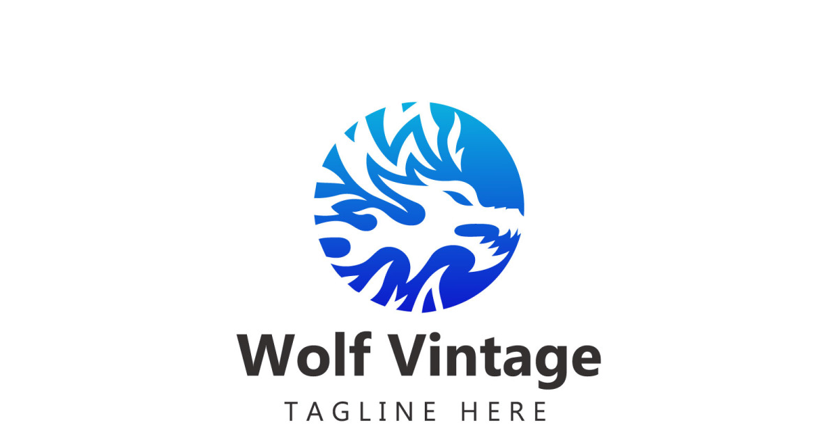 Wolf Logo And Wolf Vintage Logo Template - TemplateMonster
