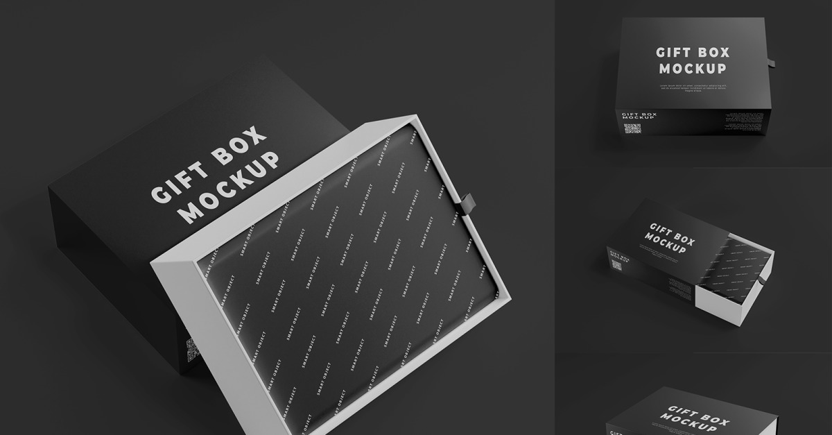 Bundle Gift Box Mockup Template #302655 - TemplateMonster