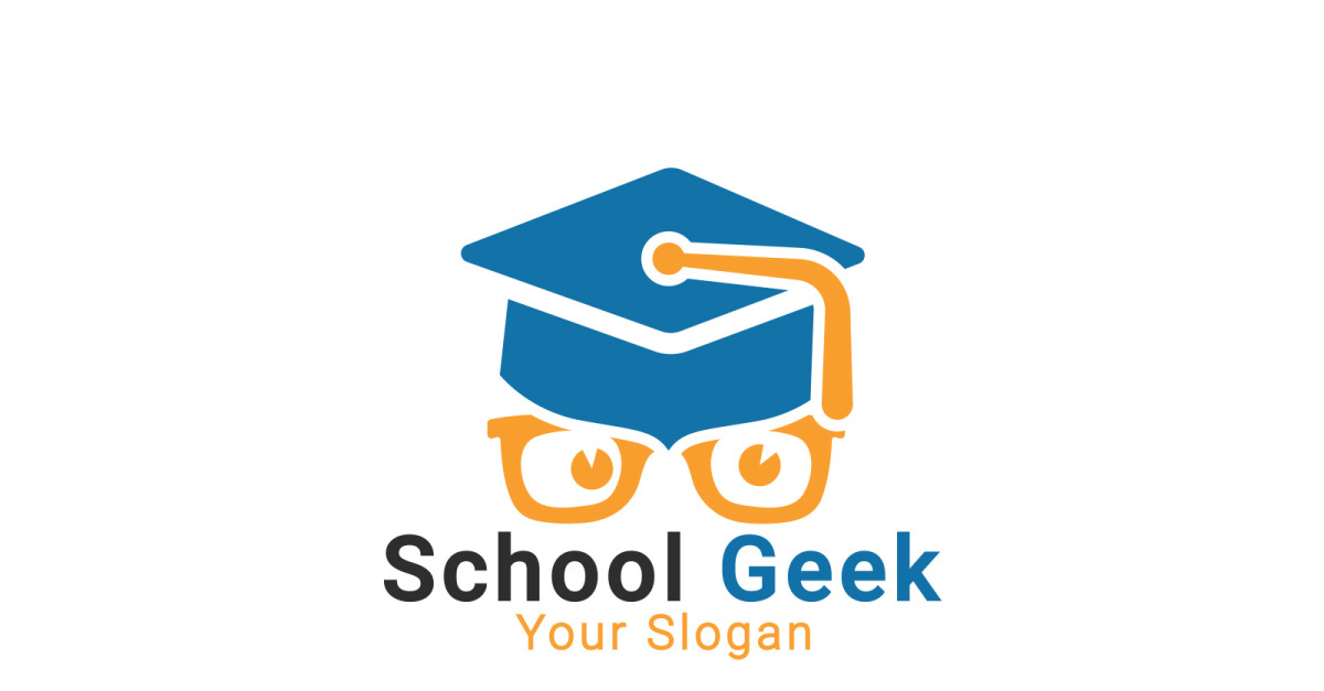 Free School Geek Logo, Free Social Geek Logo, Geek Logo Template