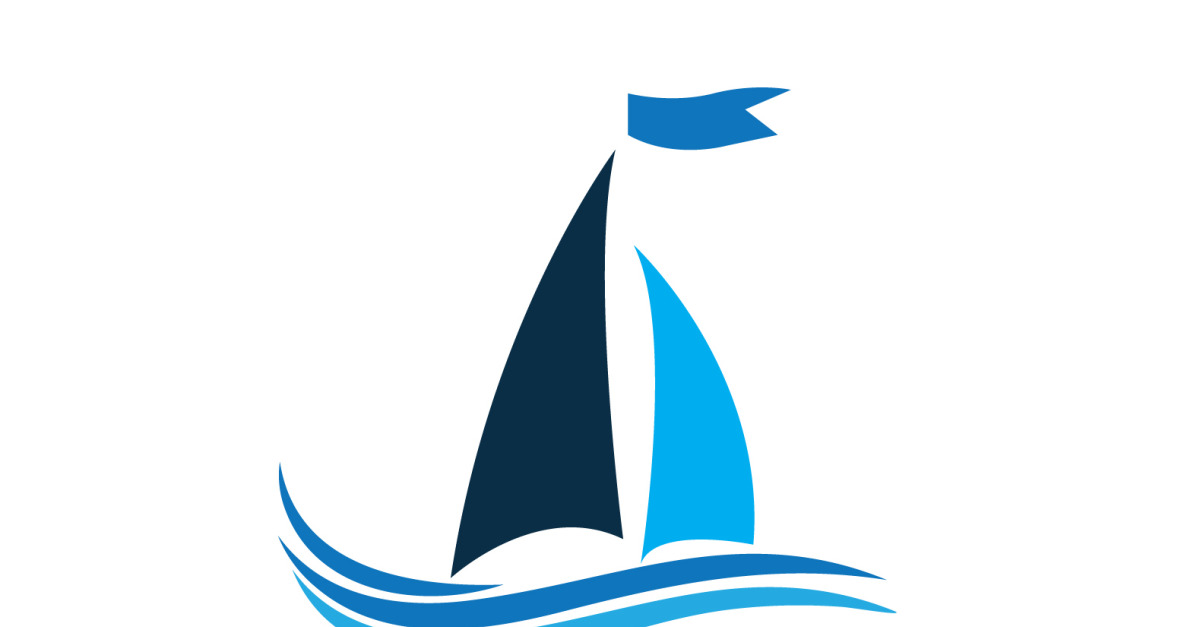 Logo de silhouette de navire linéaire Ocean Cruise Vector 29