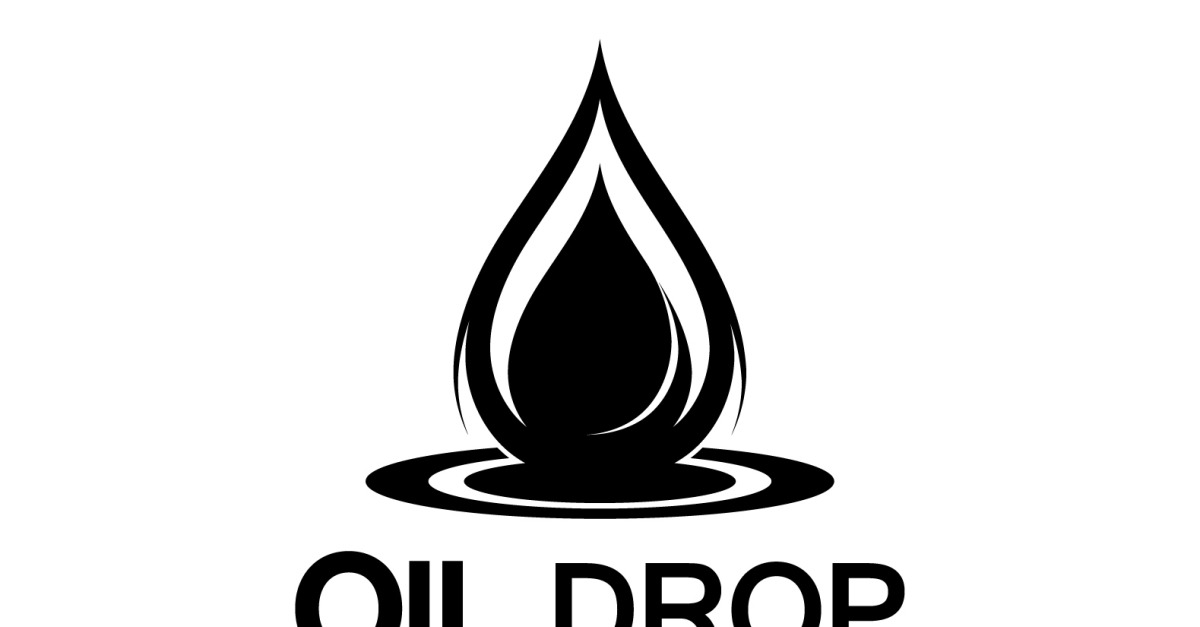 Oil Drop Logo Vector Illustration Design Template 3