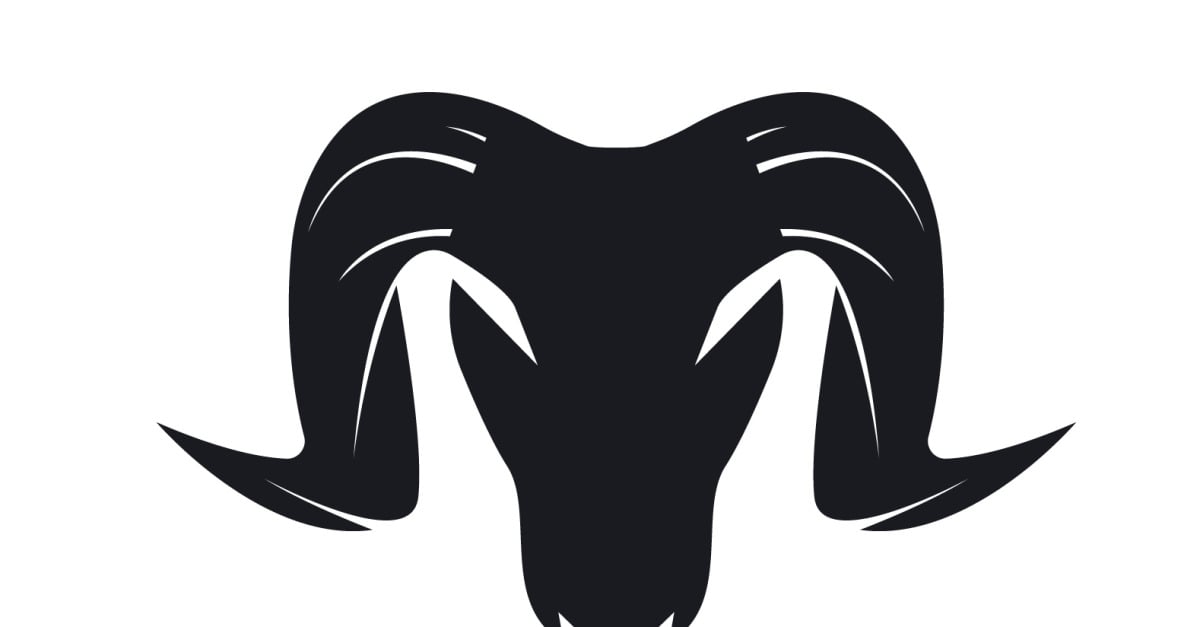 Chèvre Logo Template Vector Icon Illustration Design 6