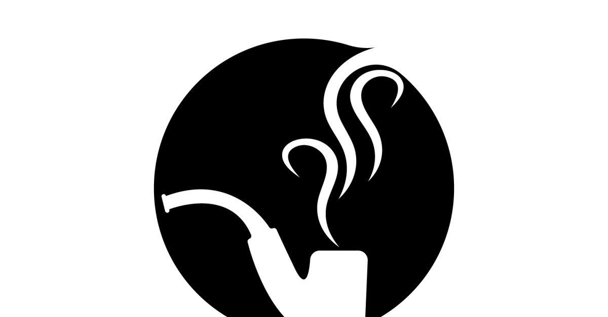 Pipe Smoking Logo Icon Vector Illustration Design 26