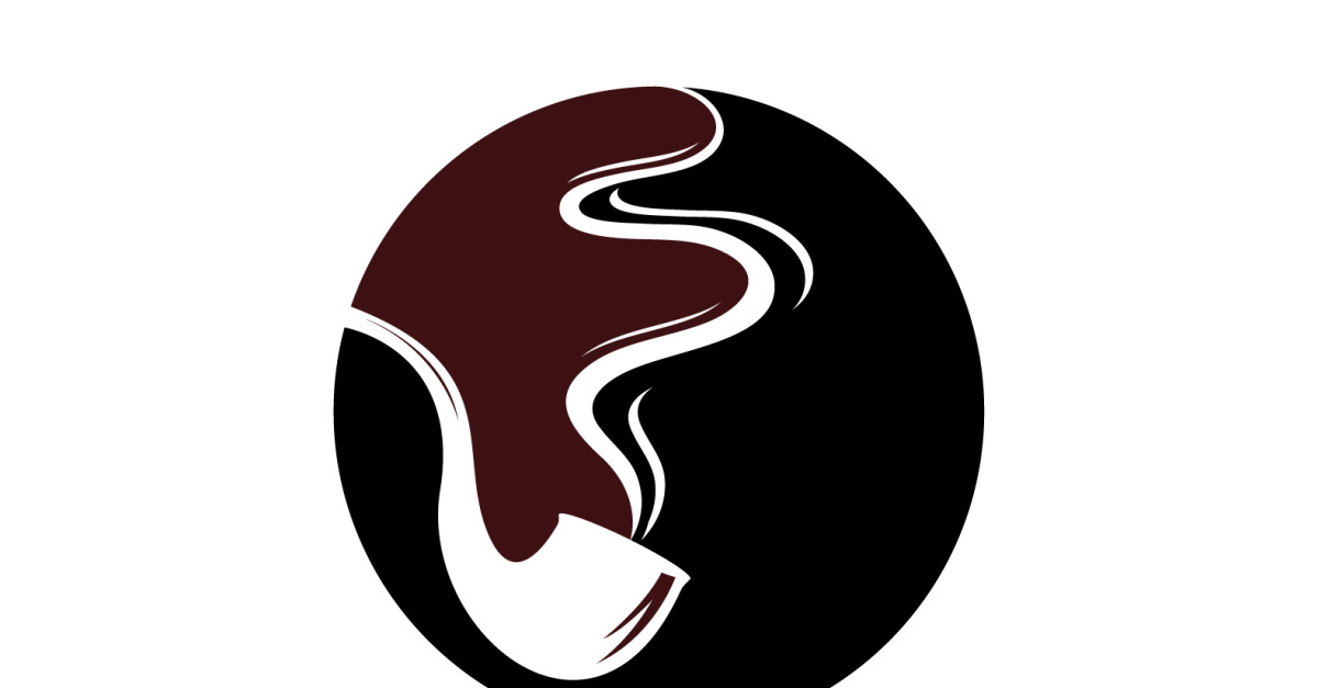 Pipe Smoking Logo Icon Vector Illustration Design 27