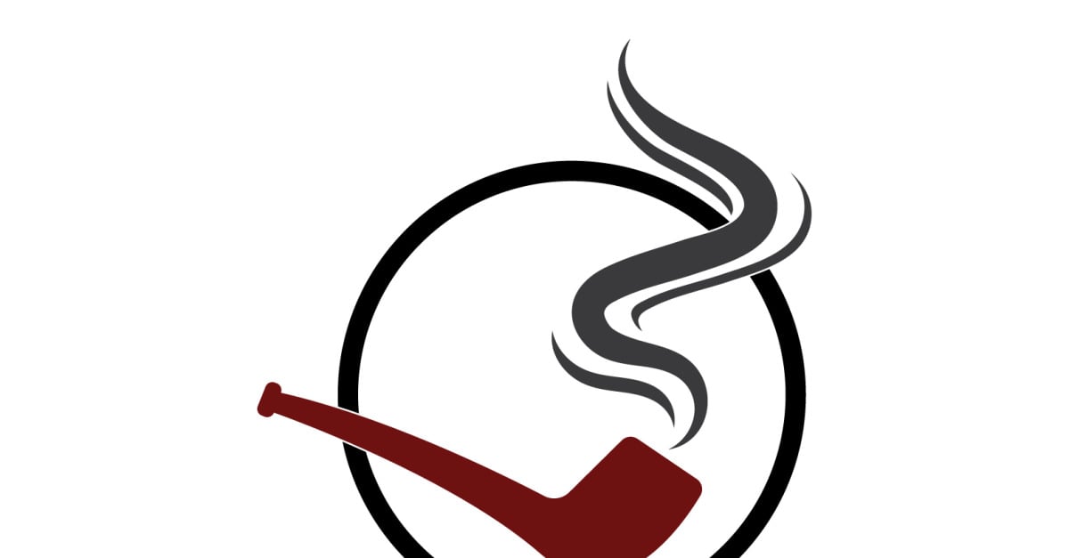 Pipe Smoking Logo Icon Vector Illustration Design 35
