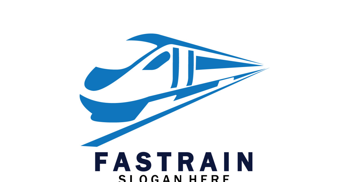 Train Logo Vector Illustration Design Fast Train Logo 3