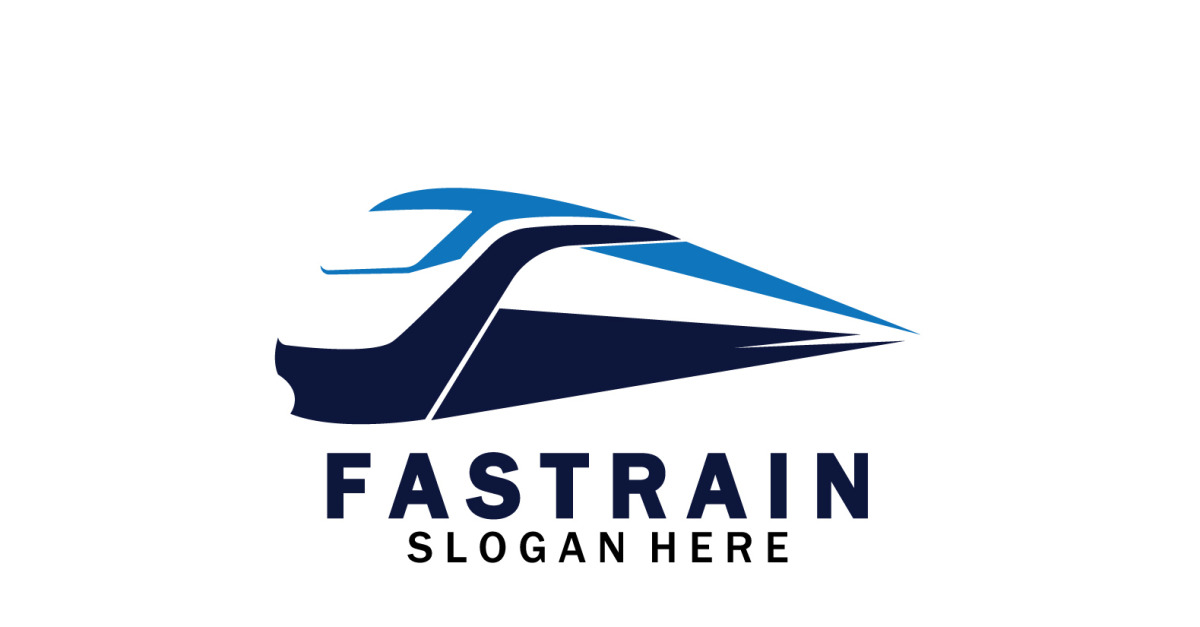Trem Logo Ilustração Vetorial Design Logo Trem Rápido 11