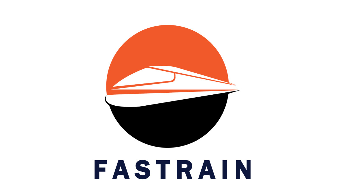 Trem Logo Ilustração Vetorial Design Logo Trem Rápido 39