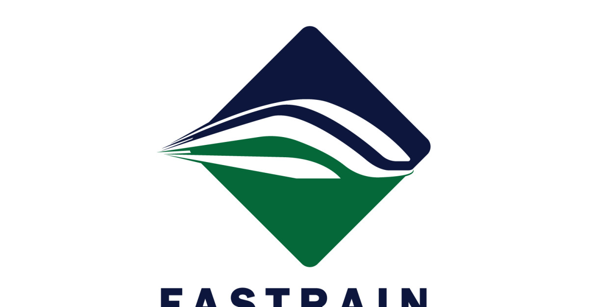 Trem Logo Ilustração Vetorial Design Logo Trem Rápido 47