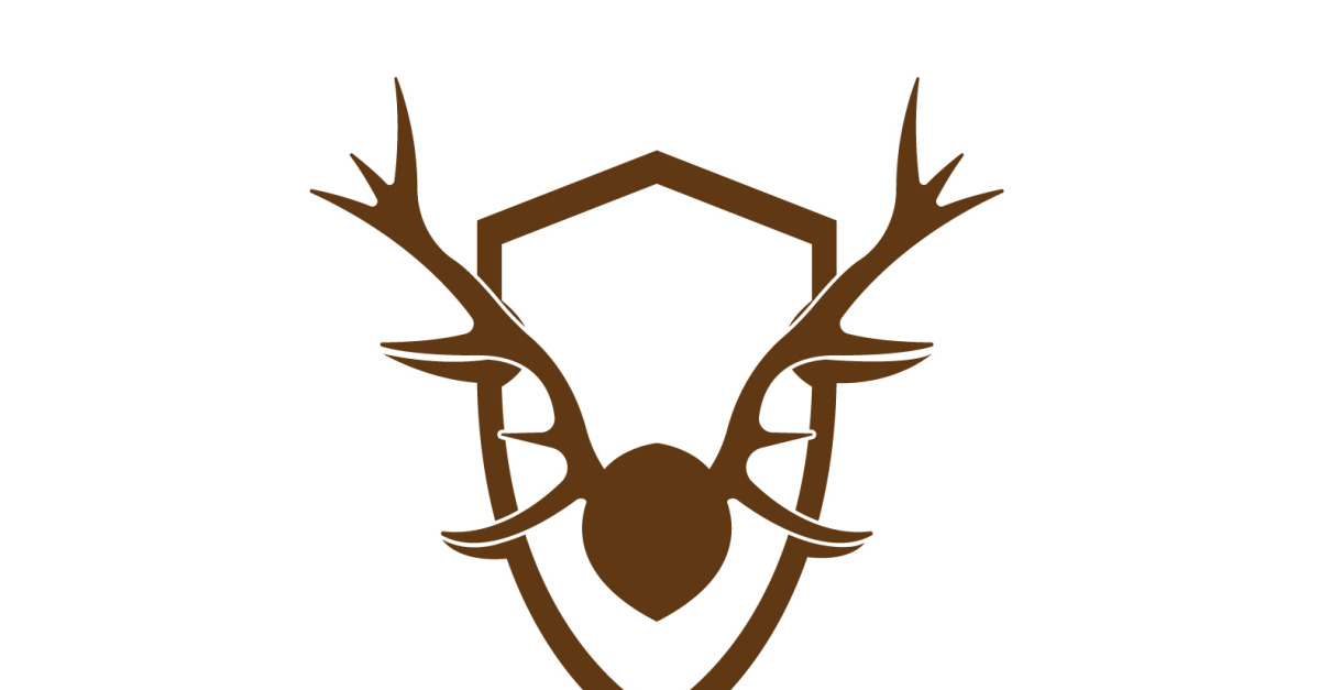Creative Deer Shield Logo Design Symbol Vector Illustration 18
