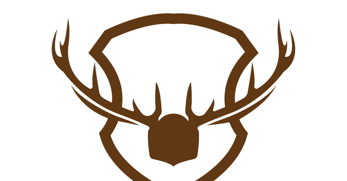 Creative Deer Shield Logo Design Symbol Vector Illustration 23