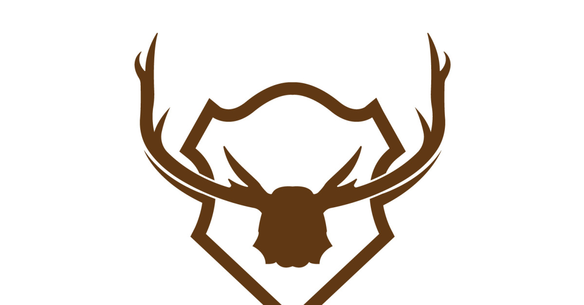 Creative Deer Shield Logo Design Symbol Vector Illustration 31