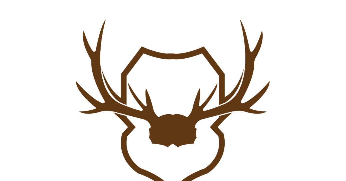 Creative Deer Shield Logo Design Symbol Vector Illustration 32