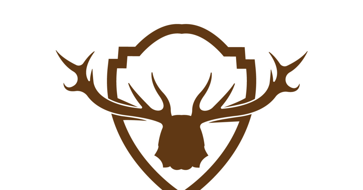 Creative Deer Shield Logo Design Symbol Vector Illustration 7