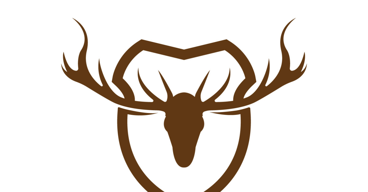 Creative Deer Shield Logo Design Symbol Vector Illustration 9