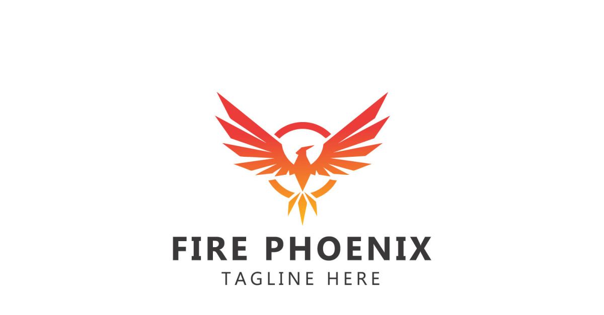 Logo del Phoenix Club e modello del logo dell'uccello della fenice del ...