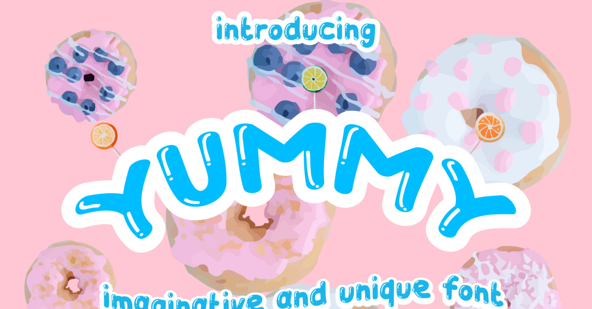 Yummy - Display Handwritten Font #303624 - TemplateMonster