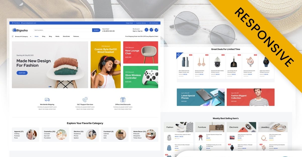 Bigsoho - Multipurpose Premium WooCommerce Responsive Theme