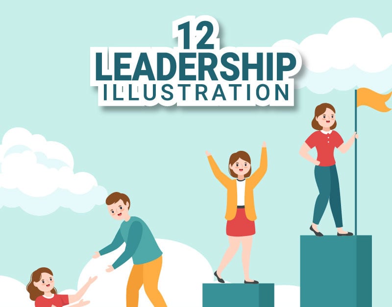 12 Business Leadership Illustration #304113 - TemplateMonster
