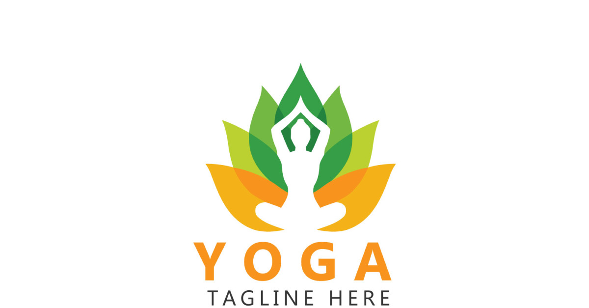 Logo Jóga A Lotosový Květ Logo šablona - TemplateMonster