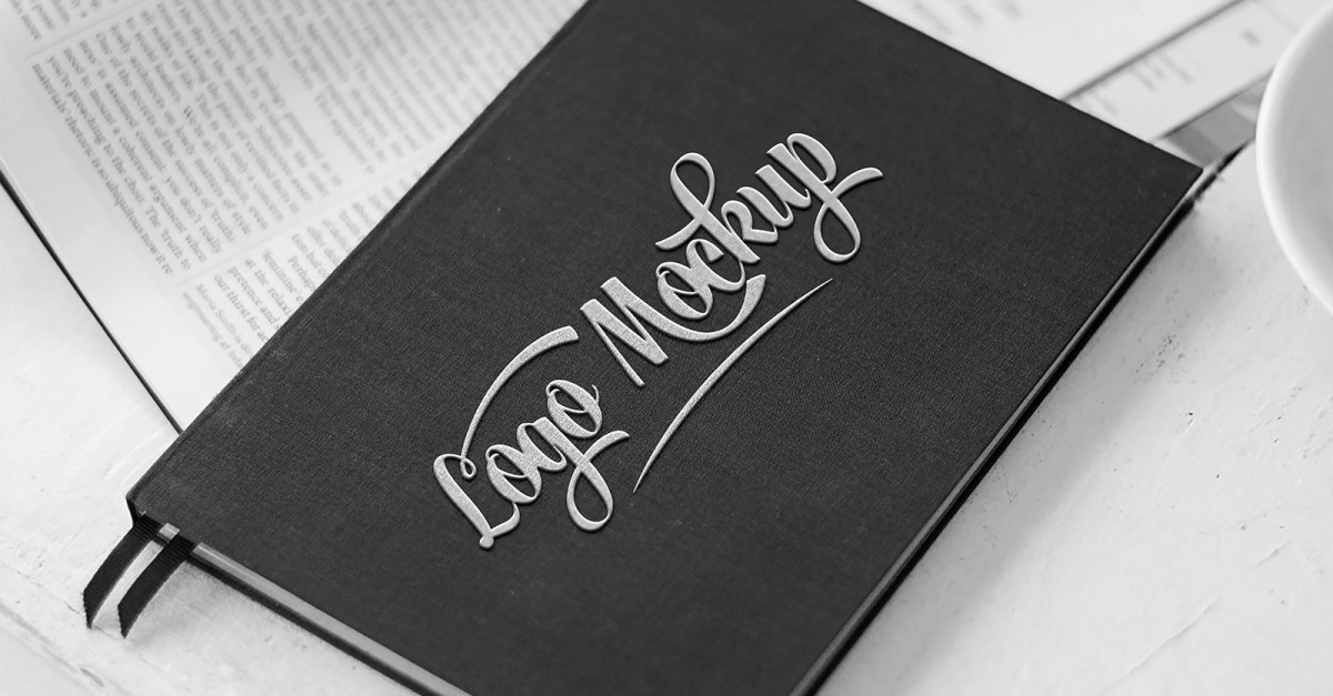 Luxury Book Cover Logo Mockup #304247 - TemplateMonster