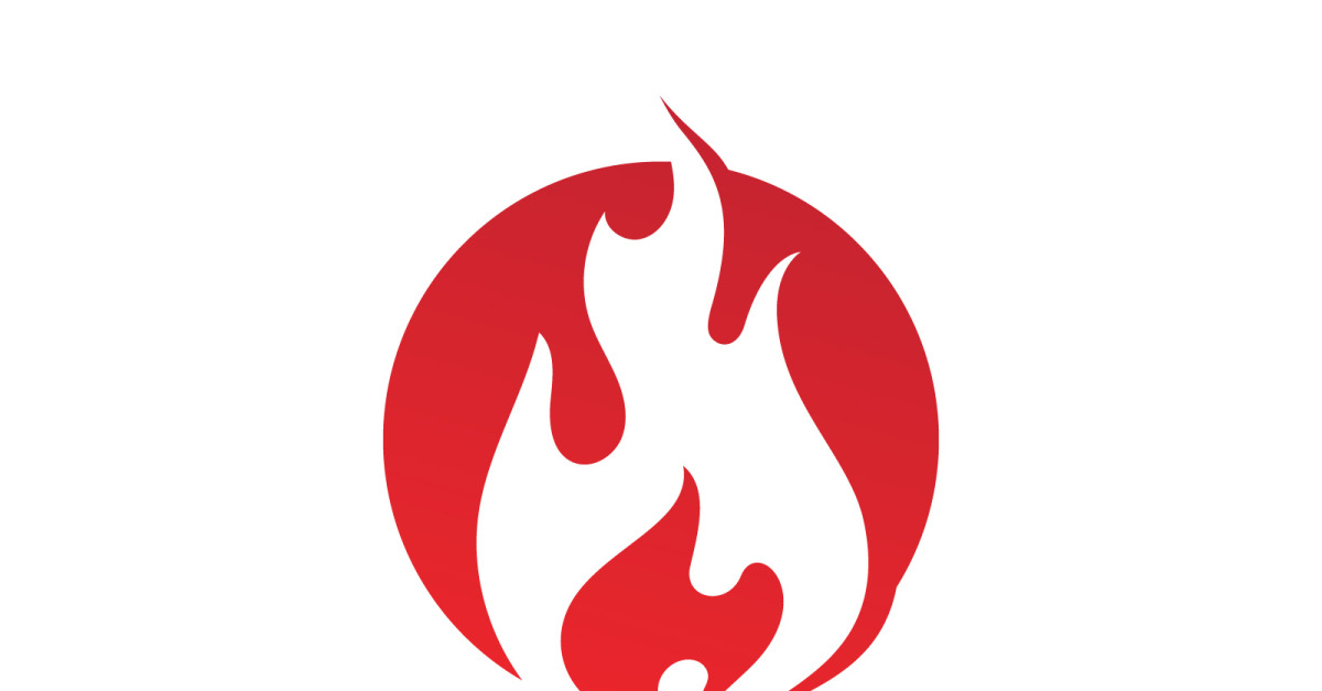 Ateş alev vektör çizim tasarımı V8 #304514 - TemplateMonster