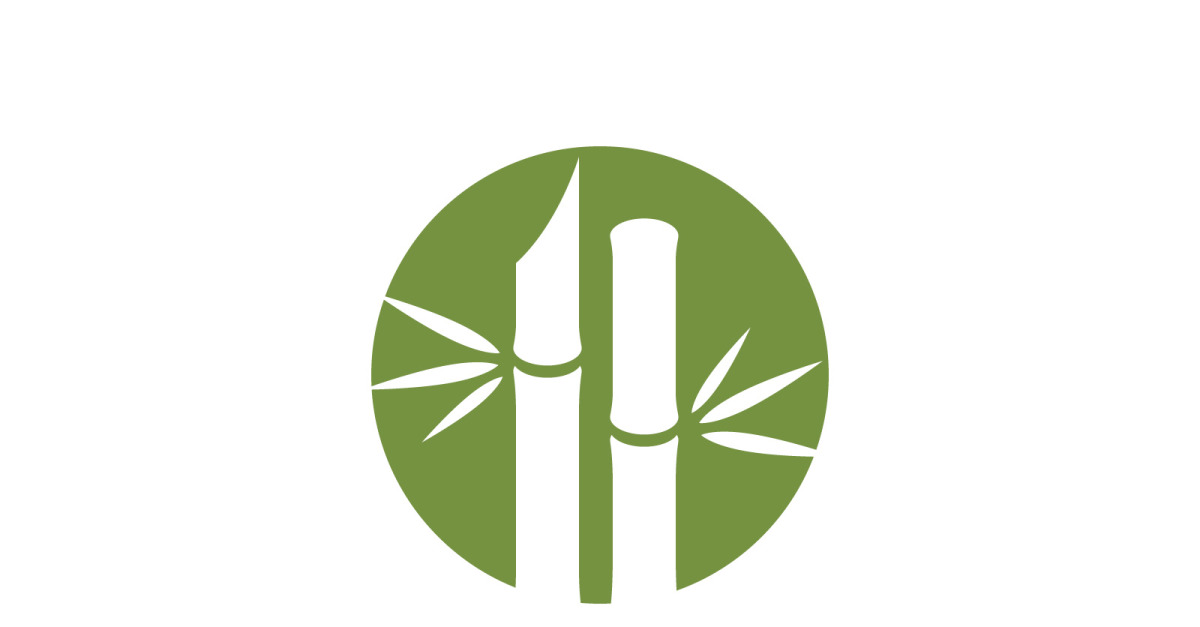 Green Bamboo Logo vector illustration Design V11