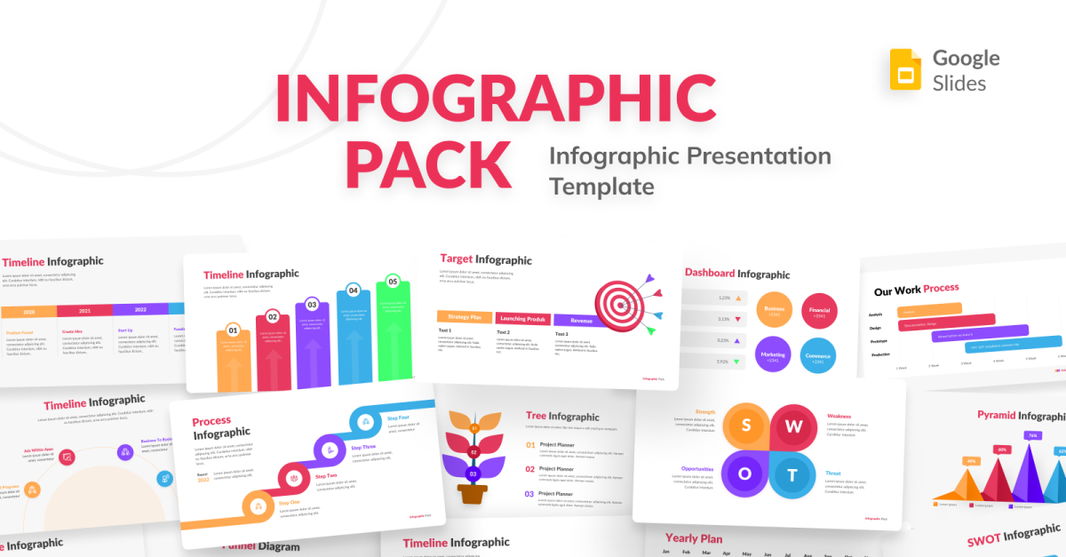 Colorful Infographic Pack Google Slides Template