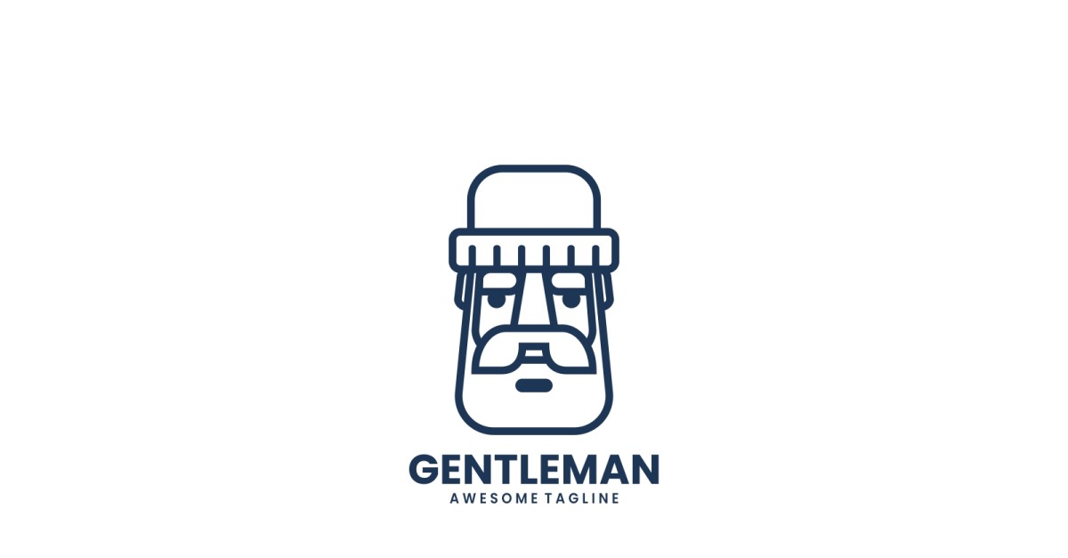 Style de logo Gentleman Line Art #304699 - TemplateMonster