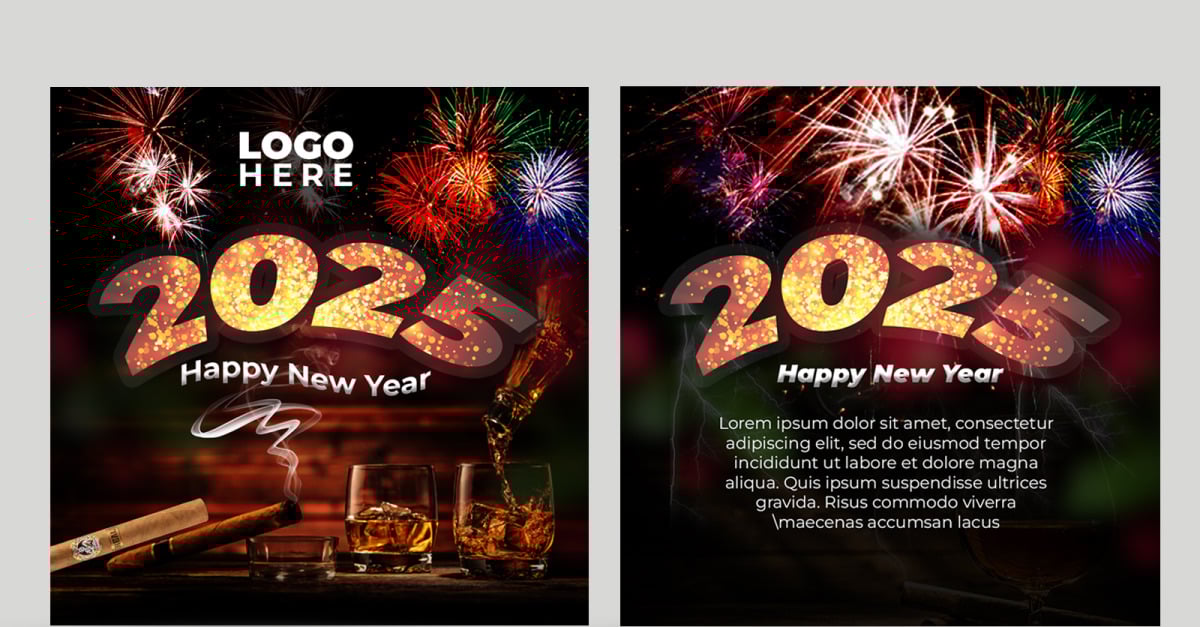Happy New Year Flyer design #304711 - TemplateMonster