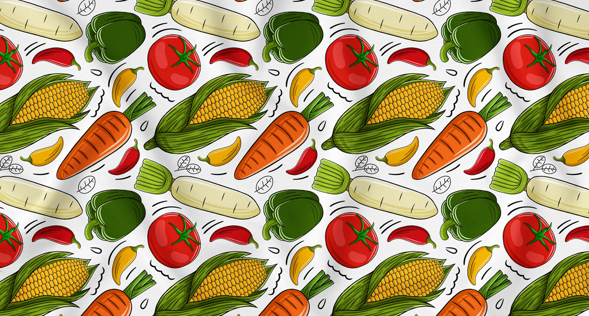 Vegetables Mascot Character Vector Illustration #04