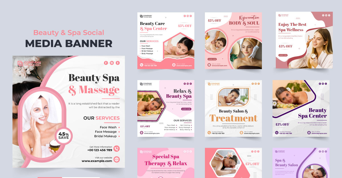 Parlor and beauty spa template bundle - TemplateMonster