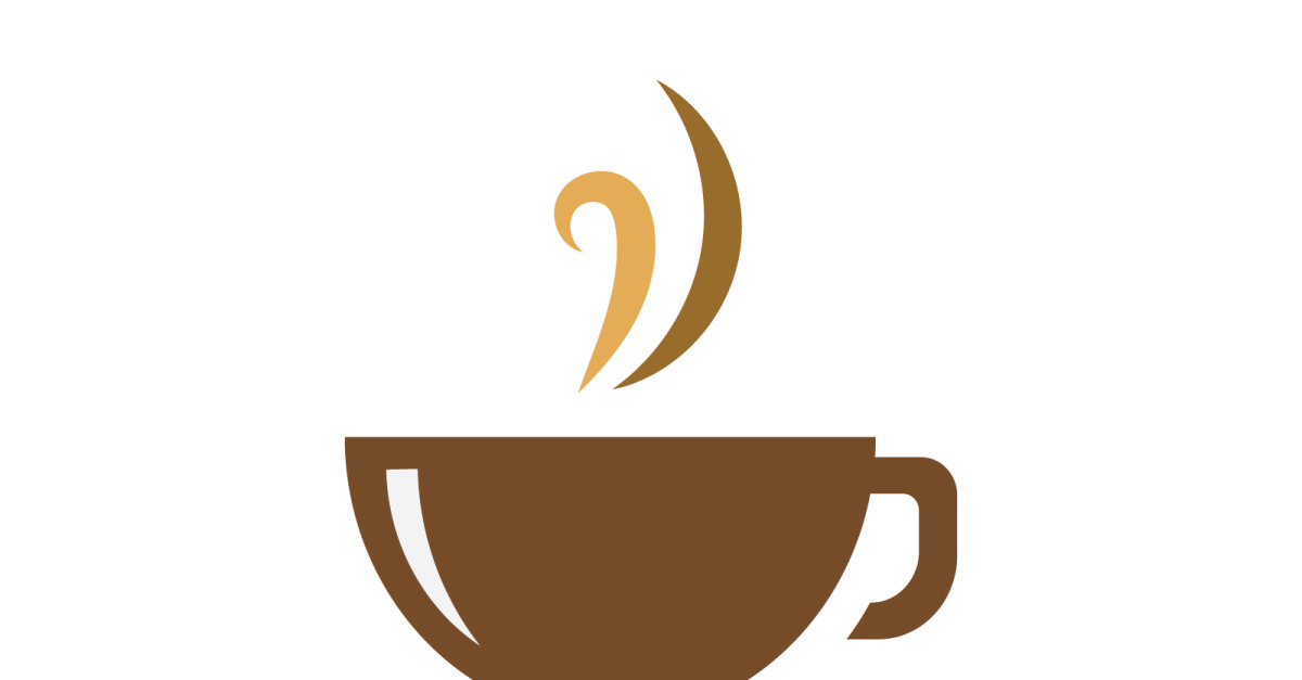 Šálek kávy Logo kavárna vektorové ikony design V16