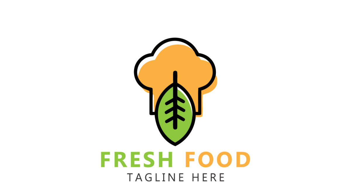Healthy Cook Logo. Fresh Food Logo Template - TemplateMonster