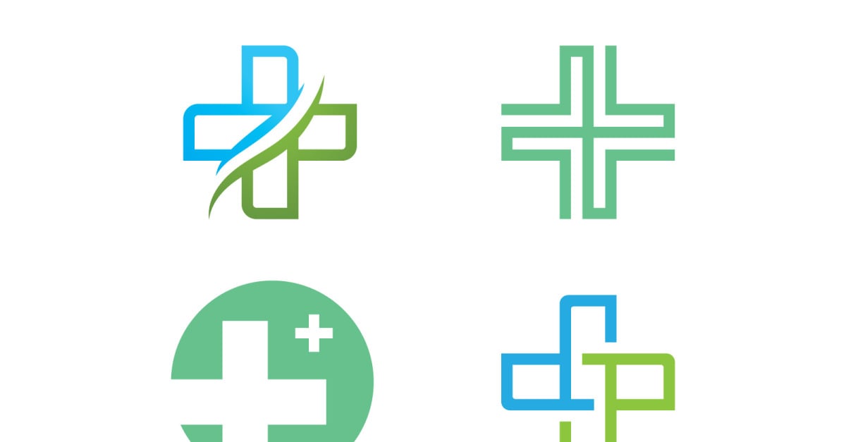 Medical Logo sign template vector illustration design V10