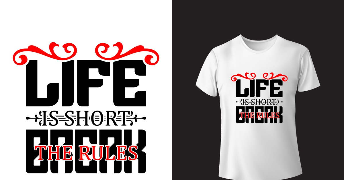 Yaratıcı Tipografi T-shirt SVG Baskıya Hazır Şablon